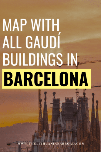 Barcelona Gaudi Buildings Map you can download for your trip!