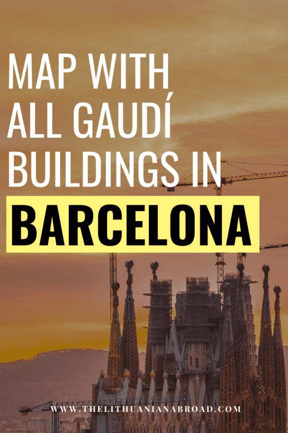 Barcelona Gaudi Buildings Map you can download for your trip!